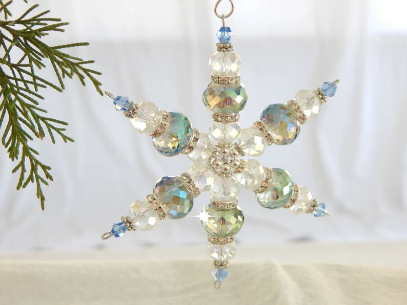 Snowflake Ornaments For Christmas - Organised Pretty Home