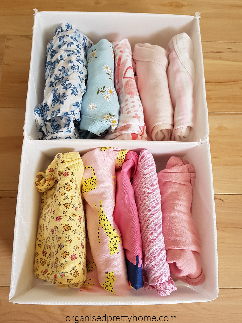 How To Organize A Baby Dresser - Organised Pretty Home